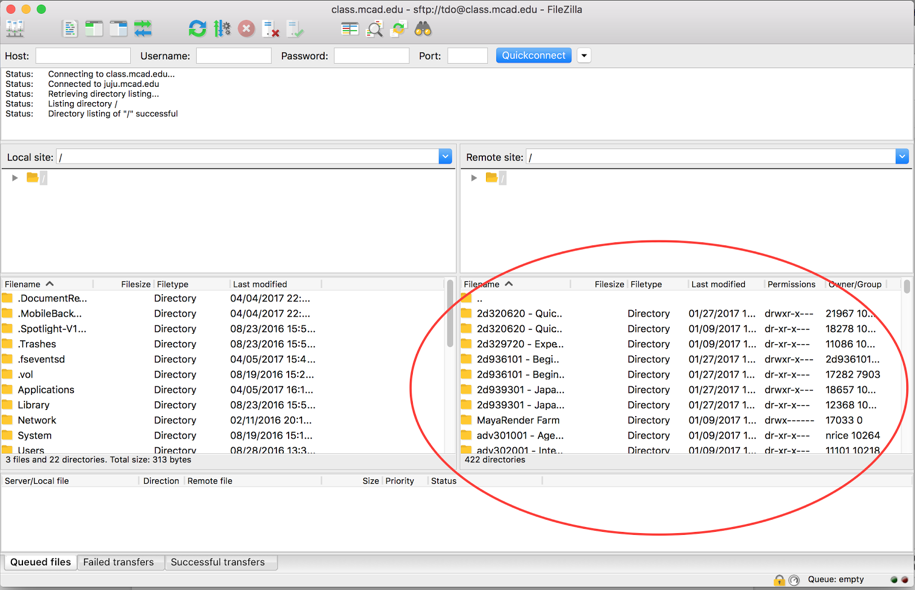 Server Connection for Windows | MCAD Intranet
